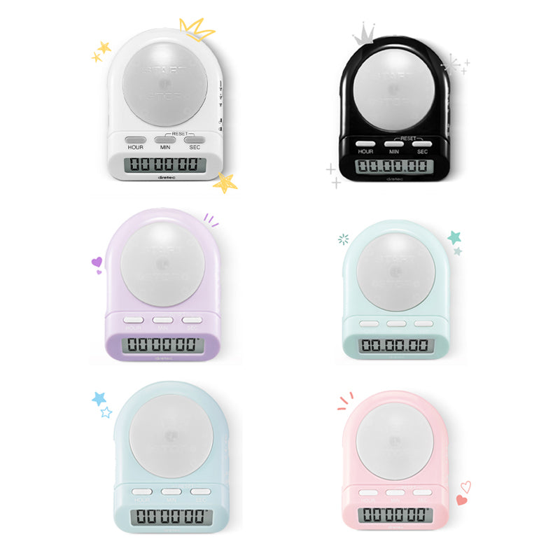 DRETEC T-186 Timer Watch Stopwatch LED Alarm Portable Clock Study Cook ...